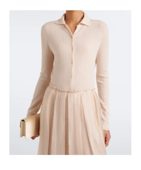 Vince Pointelle Wool Cardigan