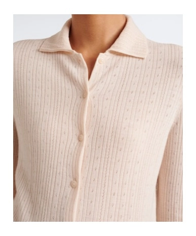 Vince Pointelle Wool Cardigan