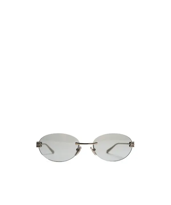 Balenciaga Gossip Oval Af Sunglasses - Light Grey
