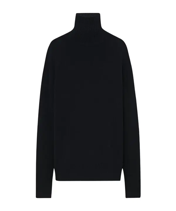 THE ROW High Neck Ribbed Sweater