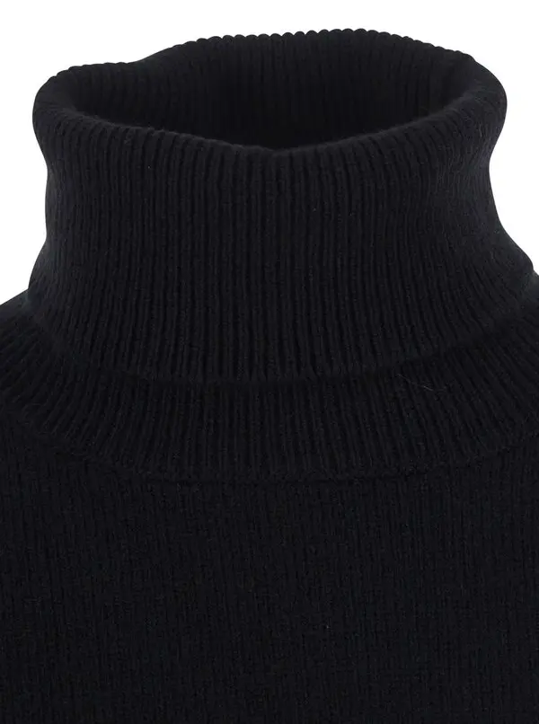 THE ROW High Neck Ribbed Sweater