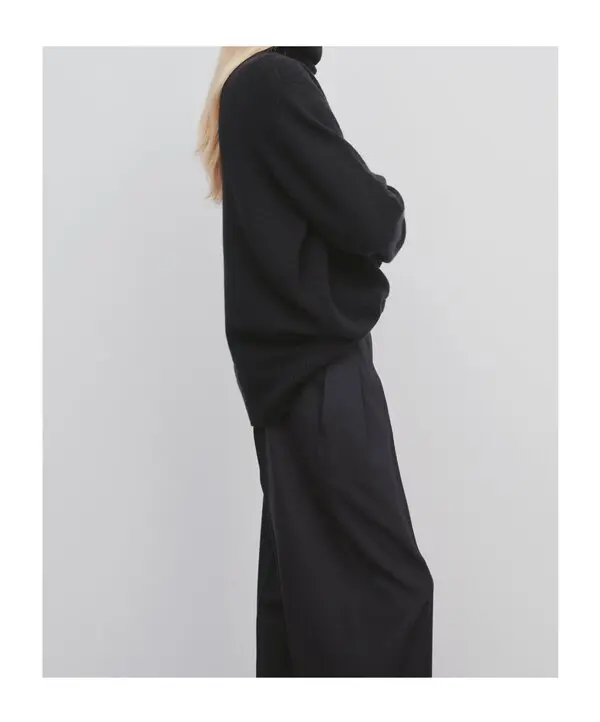 THE ROW High Neck Ribbed Sweater