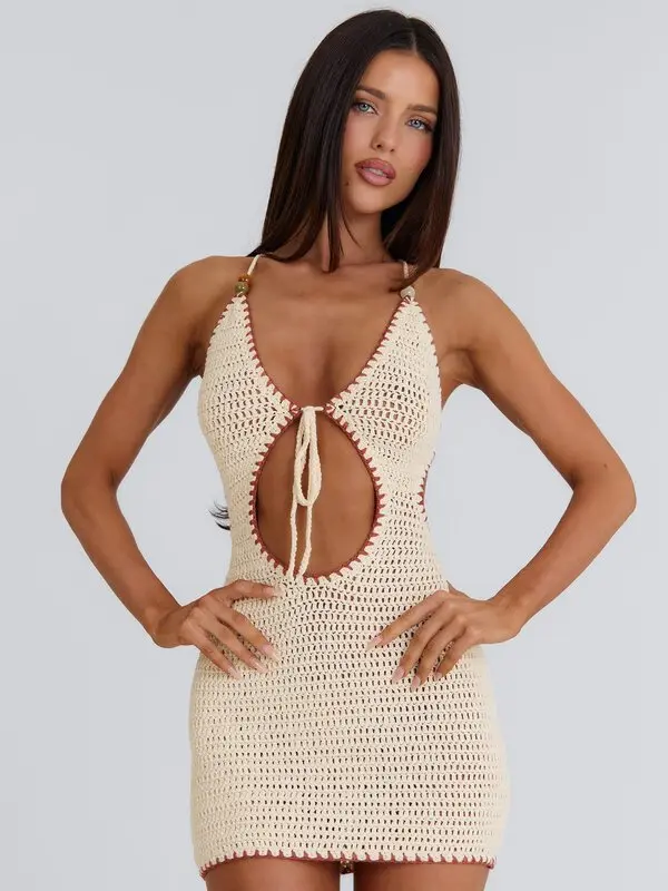 OUTCAST Islah Mini Dress Cream