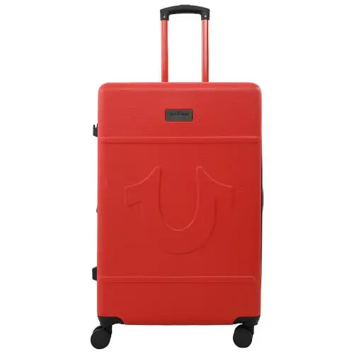 True Religion Molded U 30.5" Expandable Hardside Spinner Luggage - Red