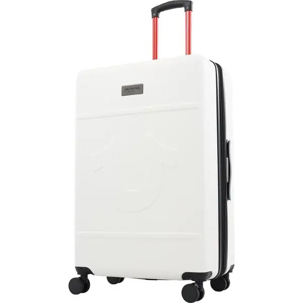 True Religion Molded U 30.5" Expandable Hardside Spinner Luggage - White