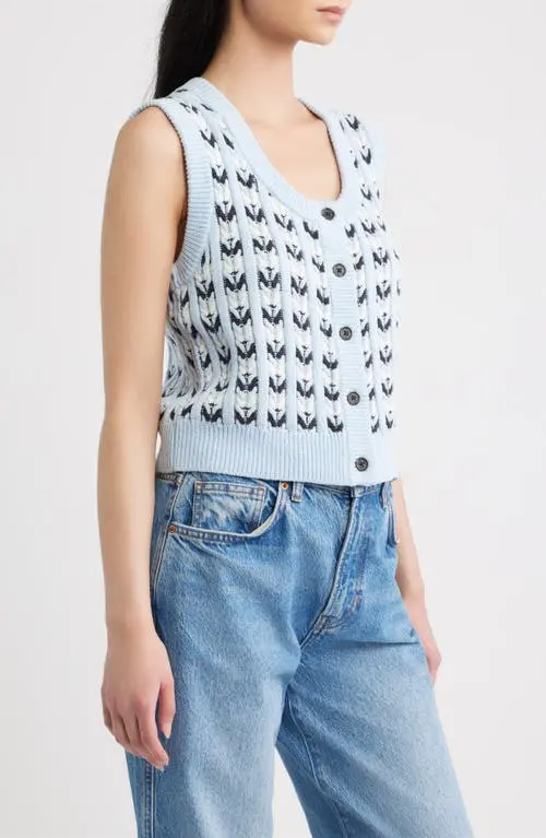 Rails Chance Fair Isle Sleeveless Cardigan