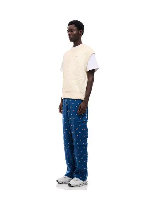 VOWELS Eyelet Sweater Vest - Off White