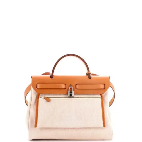Hermès Herbag Zip Pegase Pop Toile And Leather 31