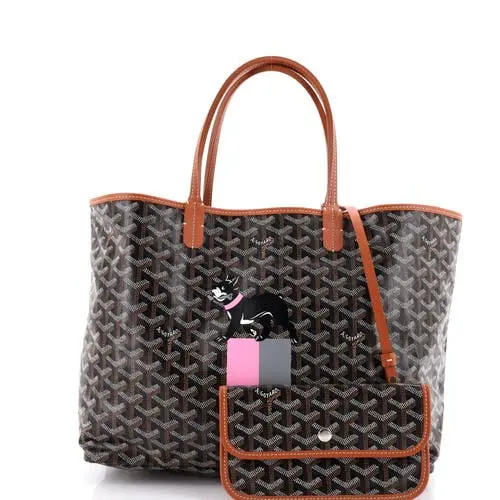 Goyard Saint Louis Tote Printed Coated Canvas Pm