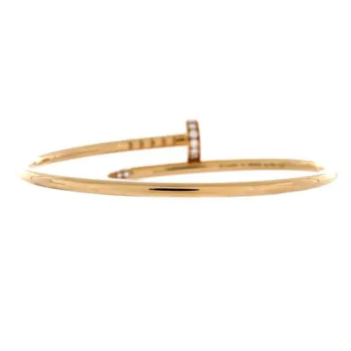 CARTIER Juste Un Clou Bracelet 18k Yellow Gold With Diamonds Small
