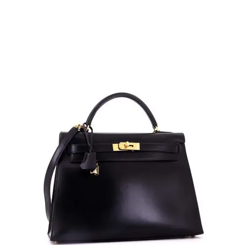 Hermès Kelly Handbag Box Calf With Gold Hardware 32 - Black
