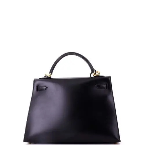 Hermès Kelly Handbag Box Calf With Gold Hardware 32 - Black
