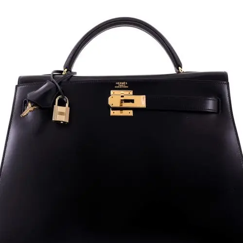 Hermès Kelly Handbag Box Calf With Gold Hardware 32 - Black
