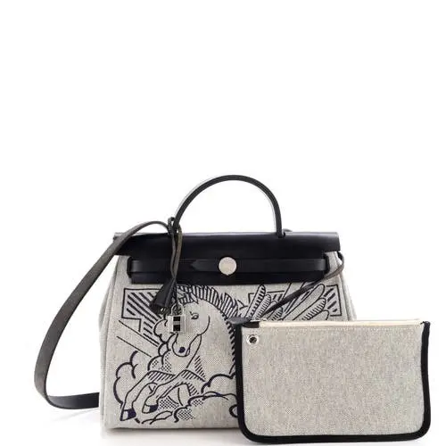 Hermès Herbag Zip Pegase Pop Toile And Leather 31