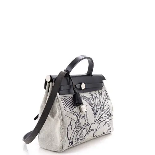 Hermès Herbag Zip Pegase Pop Toile And Leather 31