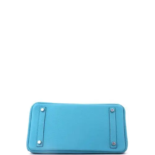 Hermès Birkin Handbag Togo With Palladium Hardware 30 - Blue
