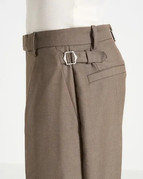Manière De Voir Maniere De Voir Pleated Tailored Trousers - Khaki