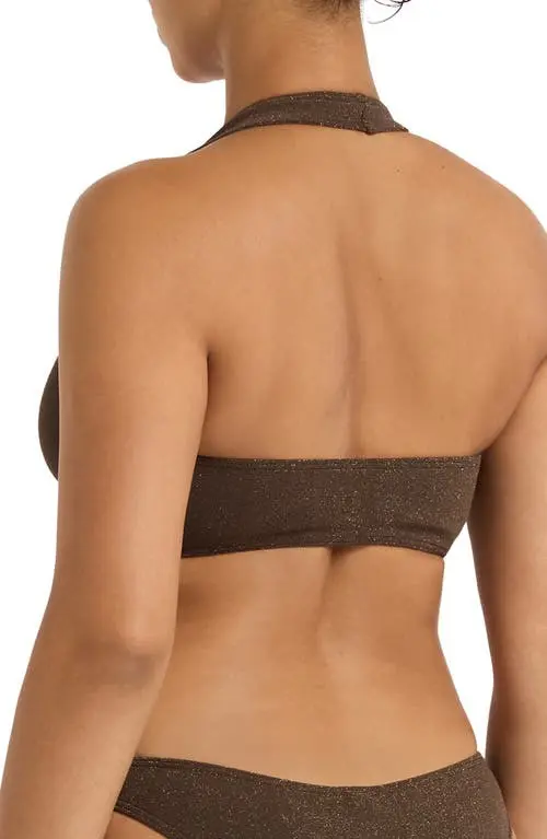 Bond Eye Bailey Crop Halter Bikini Top