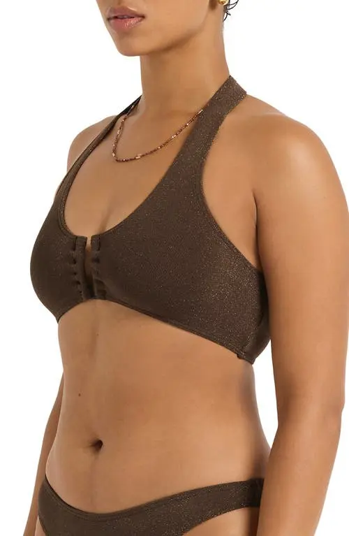 Bond Eye Bailey Crop Halter Bikini Top