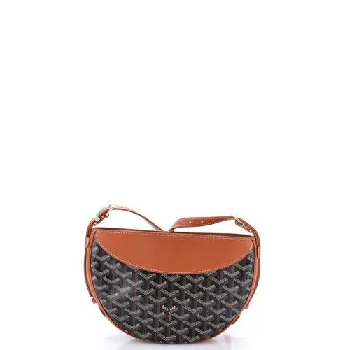 Goyard Hirondelle Shoulder Bag Coated Canvas And Leather - Brown