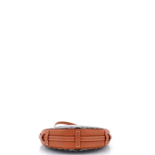 Goyard Hirondelle Shoulder Bag Coated Canvas And Leather - Brown
