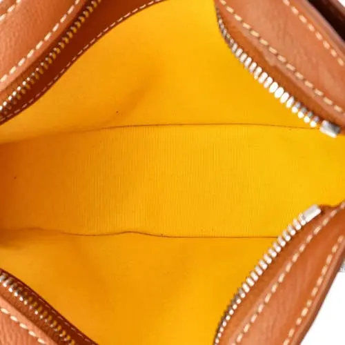 Goyard Hirondelle Shoulder Bag Coated Canvas And Leather - Brown