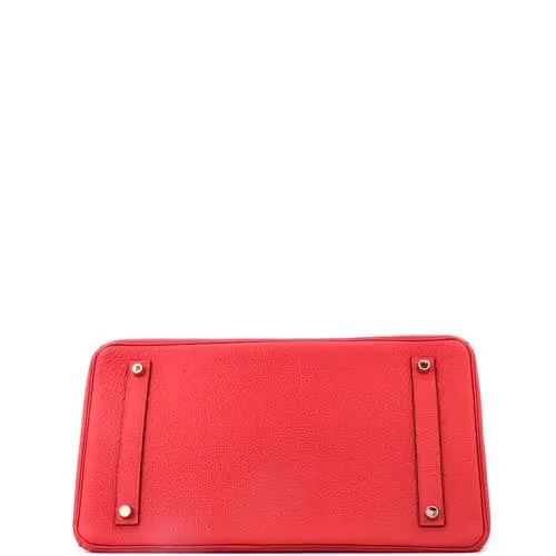 Hermès Birkin Handbag Togo With Gold Hardware 35 - Red