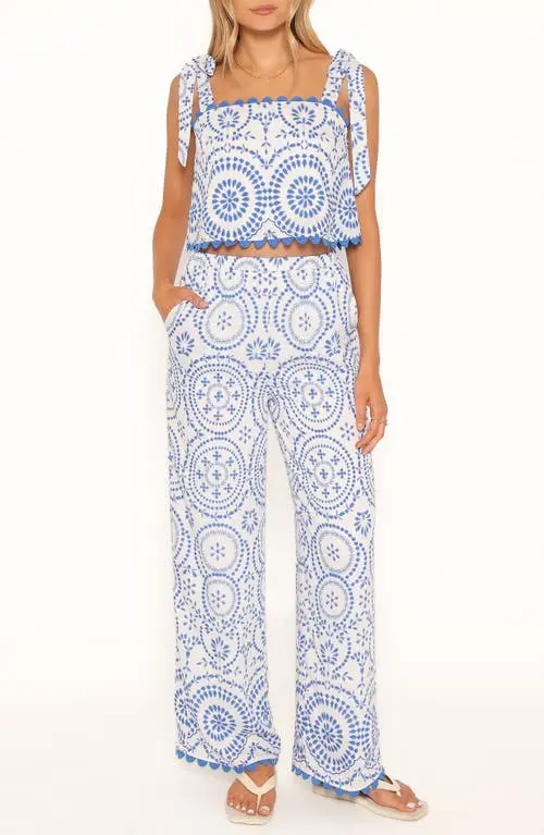 PETAL & PUP Felicia Tile Print Top & Pants Set