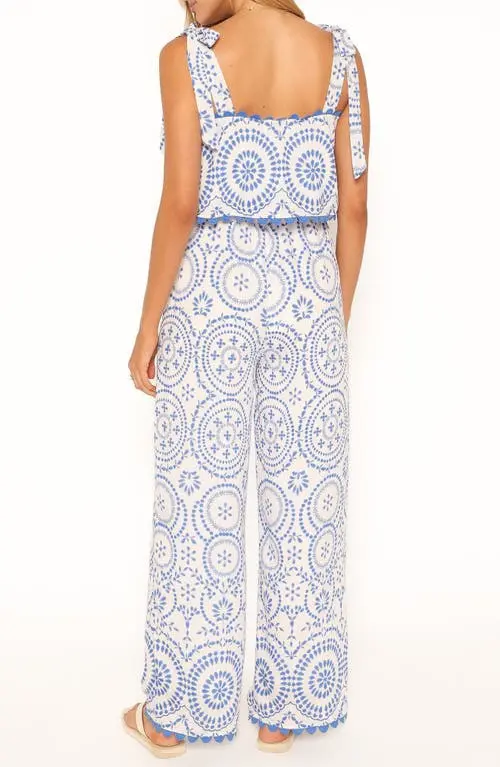 PETAL & PUP Felicia Tile Print Top & Pants Set