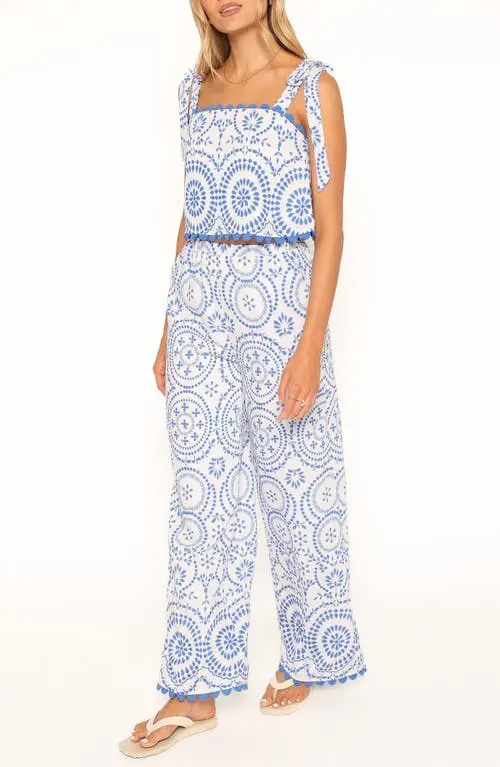 PETAL & PUP Felicia Tile Print Top & Pants Set
