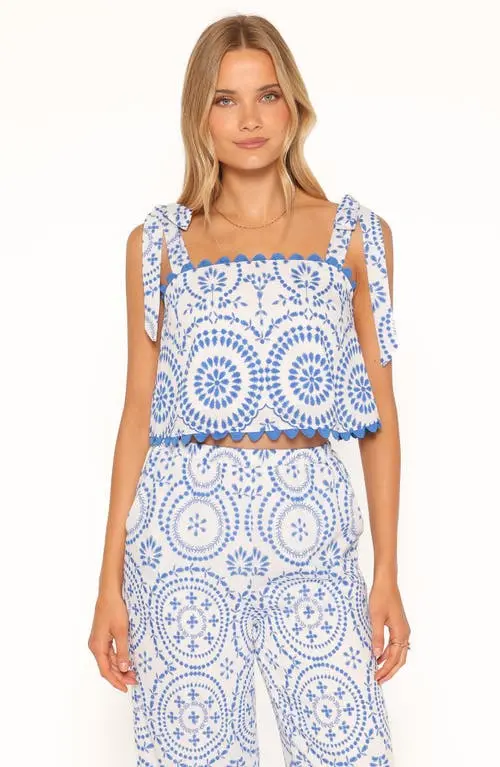 PETAL & PUP Felicia Tile Print Top & Pants Set