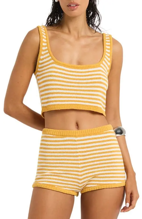 Bond Eye Laney Striped Knit Crop Tank