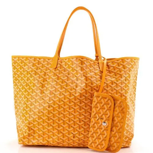 Goyard Saint Louis Tote Coated Canvas Gm - Yellow