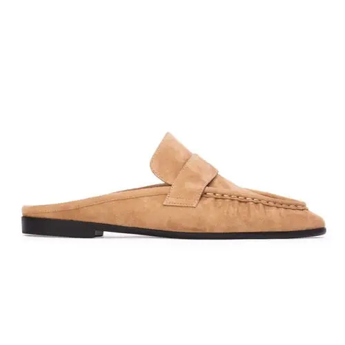 BLACK SUEDE STUDIO Gabby Suede Backless Loafer