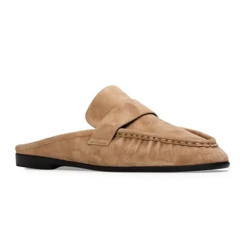 BLACK SUEDE STUDIO Gabby Suede Backless Loafer