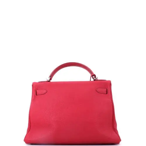 Hermès Kelly Handbag Togo With Palladium Hardware 32 - Red
