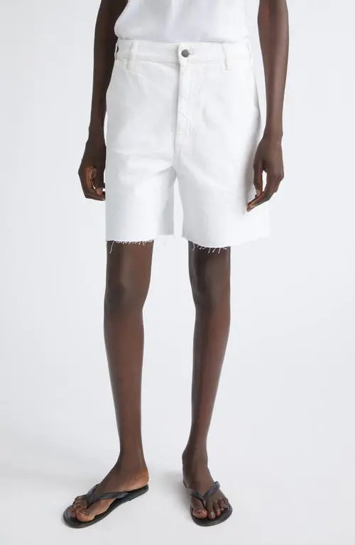 KALLMEYER Ellis Cutoff Denim Skate Shorts - Talc