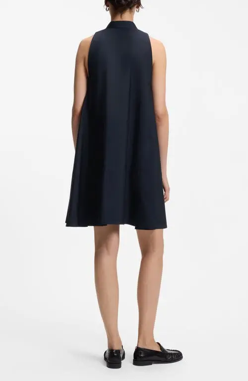 BOSS Sleeveless Cotton Swing Mini Dress