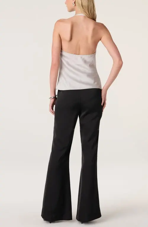 Astr The Label Variel Satin Halter Top