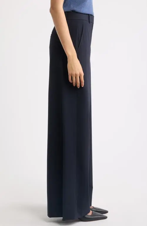 Theory Stretch Wool Wide Leg Pants