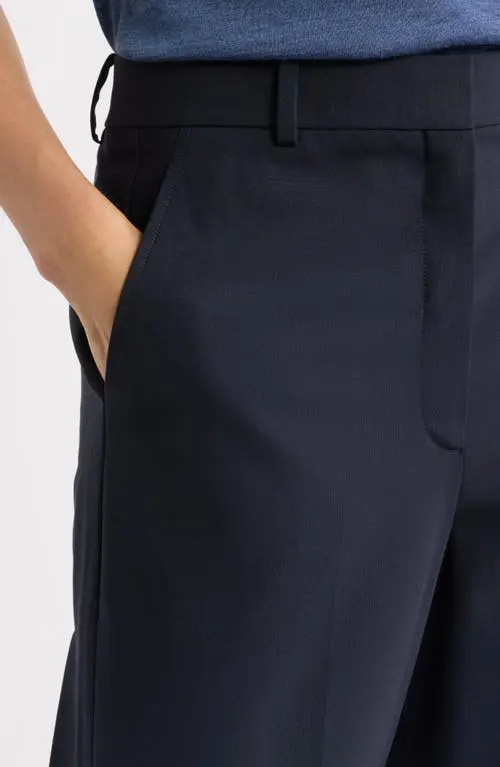 Theory Stretch Wool Wide Leg Pants