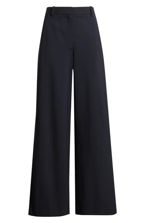 Theory Stretch Wool Wide Leg Pants
