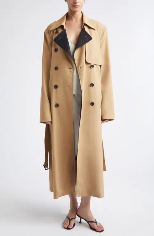 Maria Mcmanus Double Face Organic Cotton Twill Trench Coat