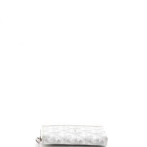 Goyard Matignon Zip Wallet Coated Canvas With Leather Pm