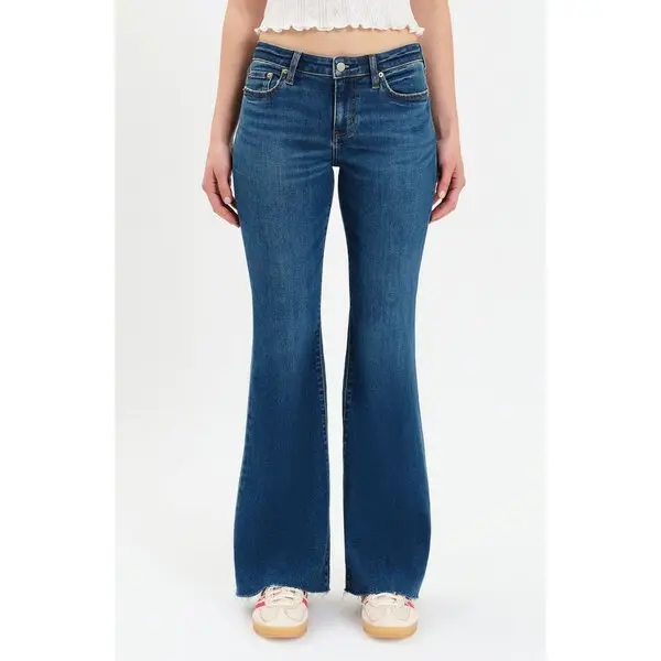 DAZE Low-rise Bootcut Jeans - Currents