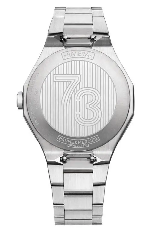 Baume & Mercier Riviera 73 Bracelet Watch - Blue