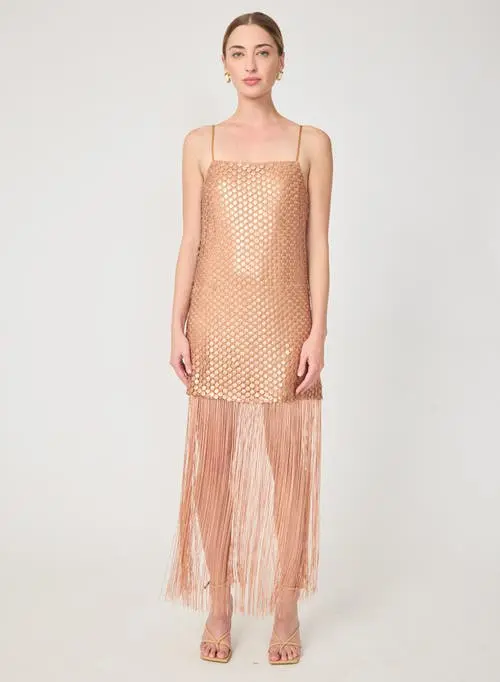 GILNER FARRAR Essie Dress - Bronze Sequins