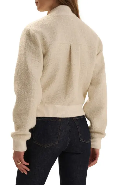 FAVORITE DAUGHTER The Bouclé Studio Bomber Jacket