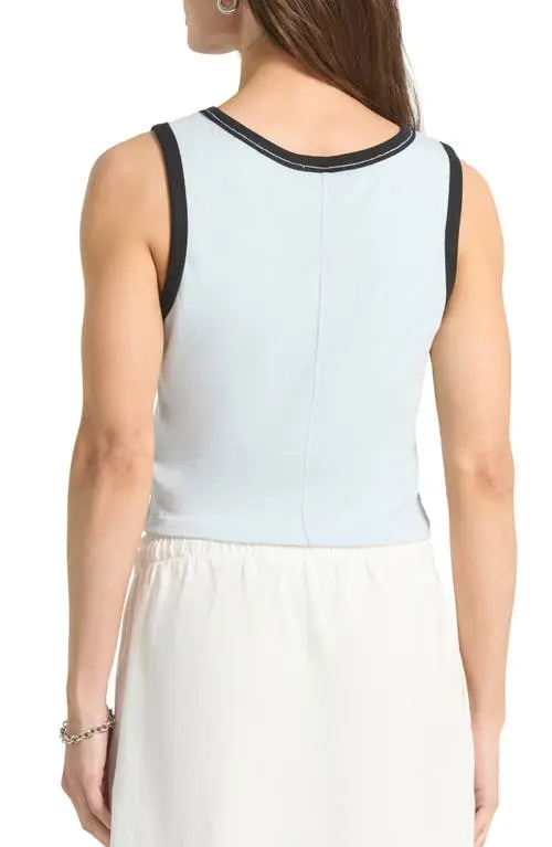 Brixton Garment Dye Crop Ringer Tank