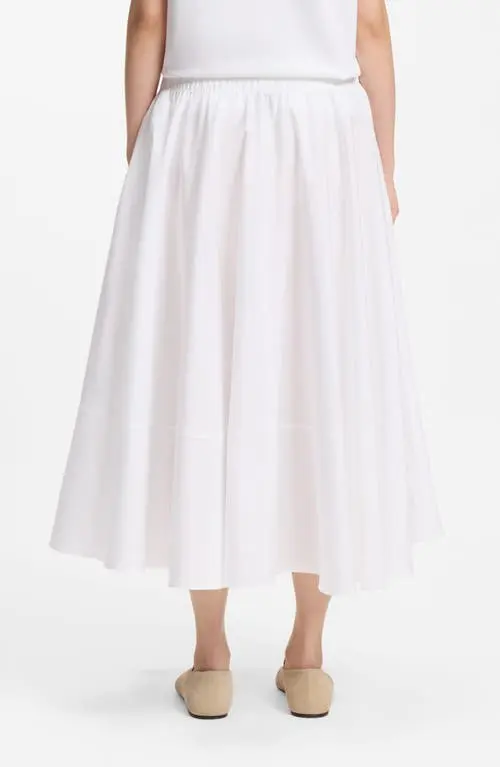 BOSS Valie Cotton Midi Skirt